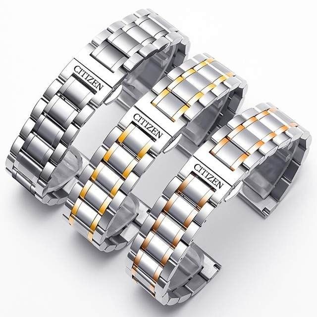 Correa De Reloj CITIZEN Con Tira De Acero Ángel Azul Luz Cinética ...