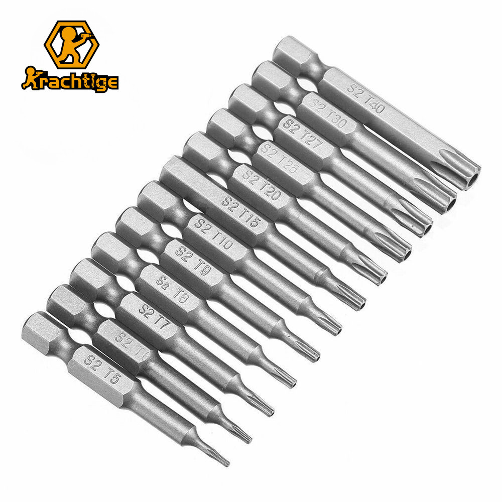 T5 T6 T7 T8 T9 T10 T15 T20 T25 T27 T30 T40 Torx Juego De Puntas De ...