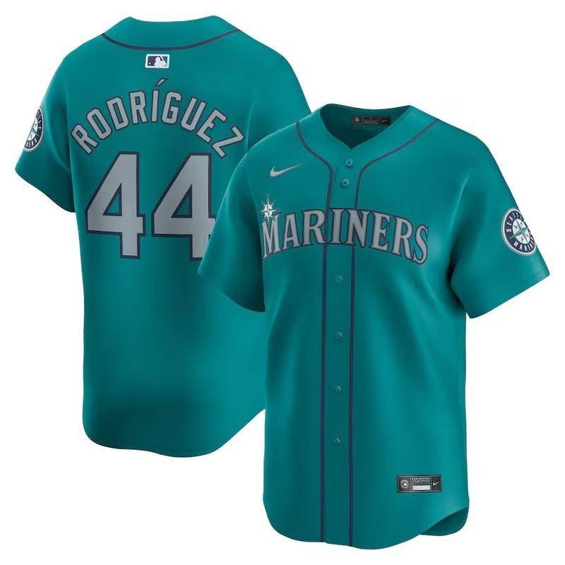 Camiseta Hombre MLB Seattle Mariners 44 Julio Rodríguez Verde De ...