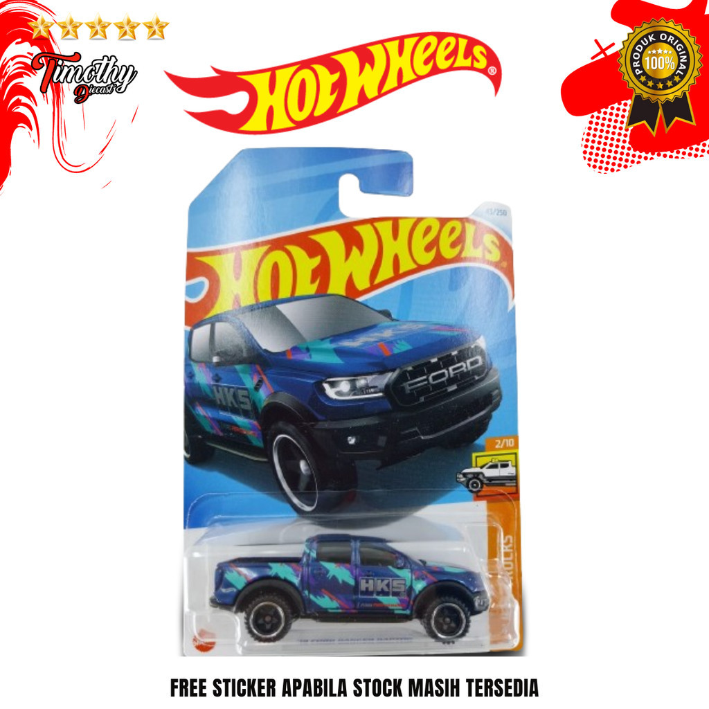 Hot Wheels Ford Ranger Raptor HKS Pickup Azul Trucks | Shopee México