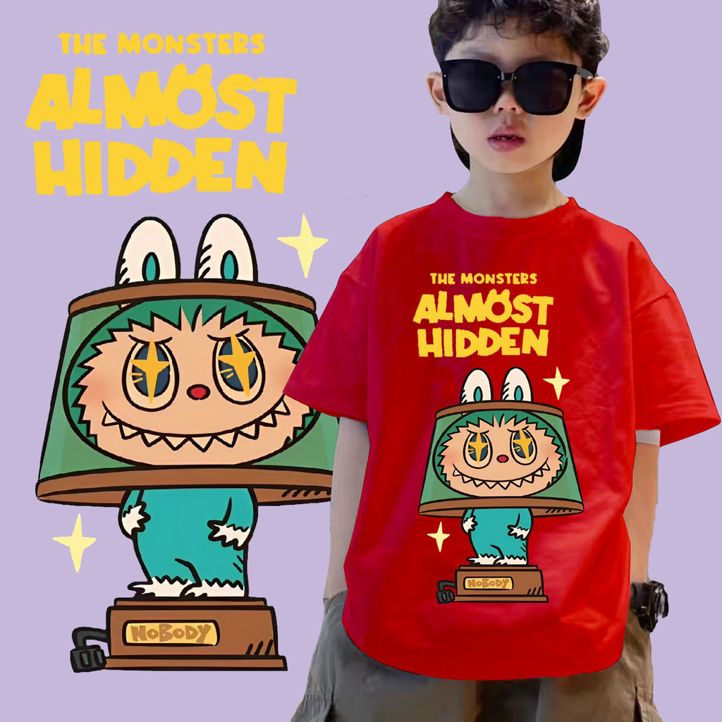2024 Lindo Labubu & Labu Boo Popmart Camiseta-Ropa De Dibujos Animados ...