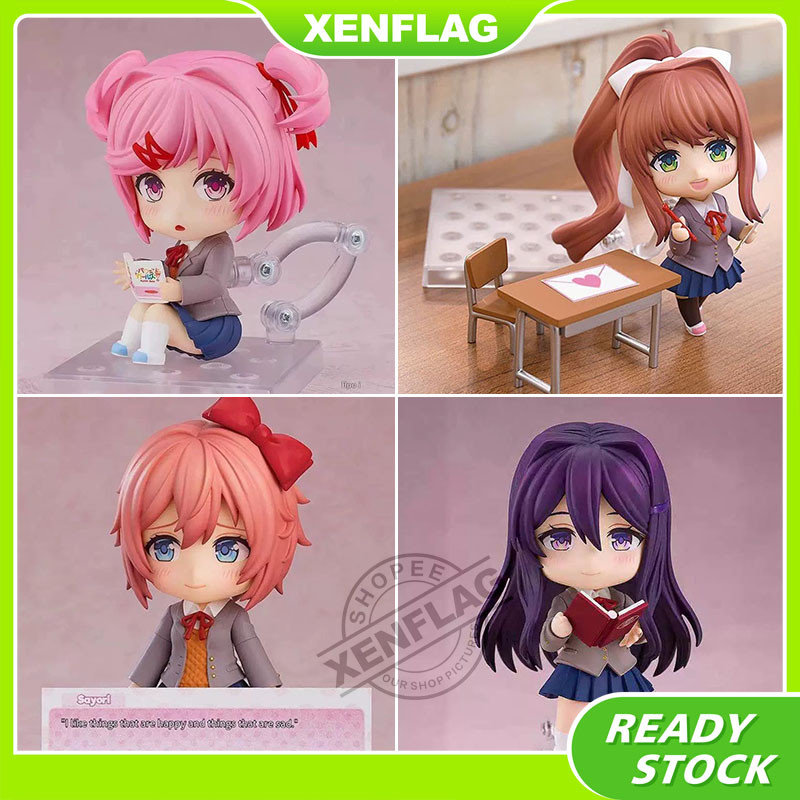 Nendoroid DDLC # 2077 Natsuki 2250 Sayori 2283 Yuri 1817 Monika Figura Pvc Colección Modelo ...