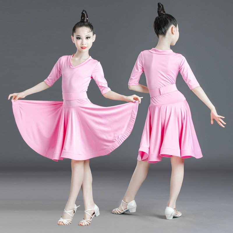 2025 Falda De Baile Latino Mono De Examen Estándar De Los Niños Traje ...