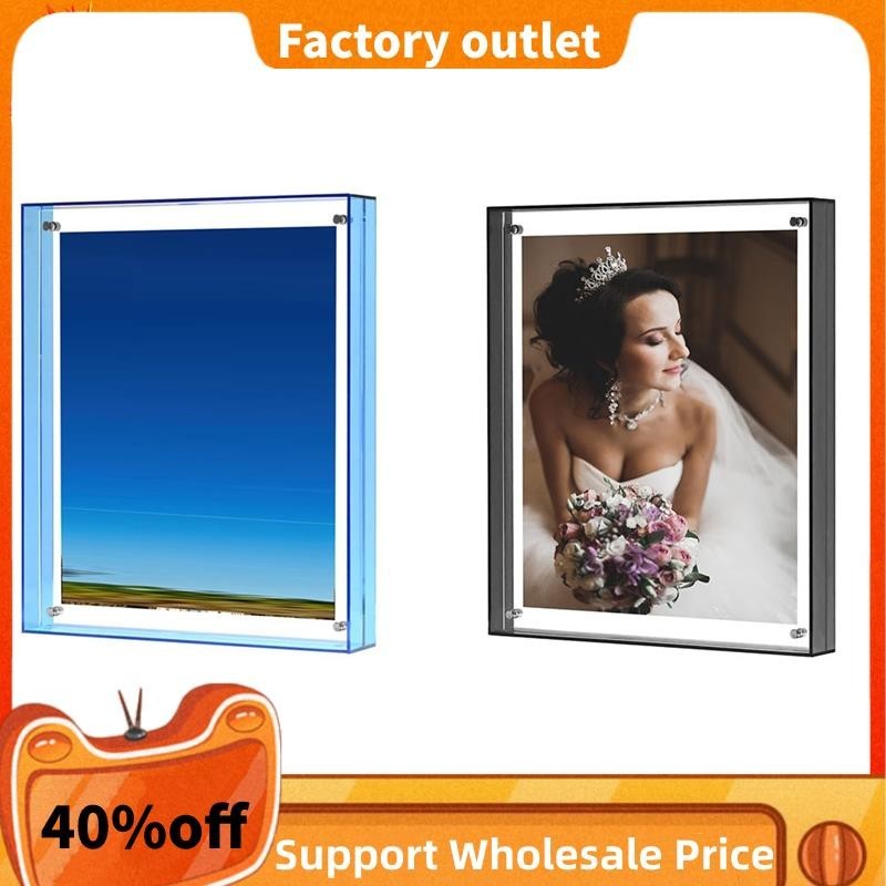 Marco De Fotos 8.5x11 , Impresionante Flotante De Acrílico De Color ...