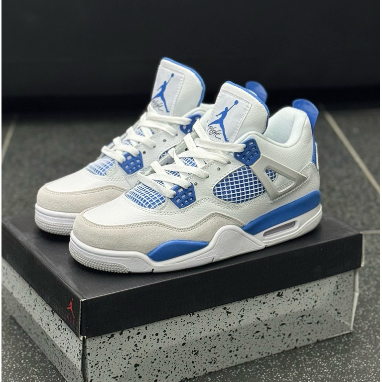 air jordan 4 Retro Militar Azul Para Hombre Zapatillas De Baloncesto ...