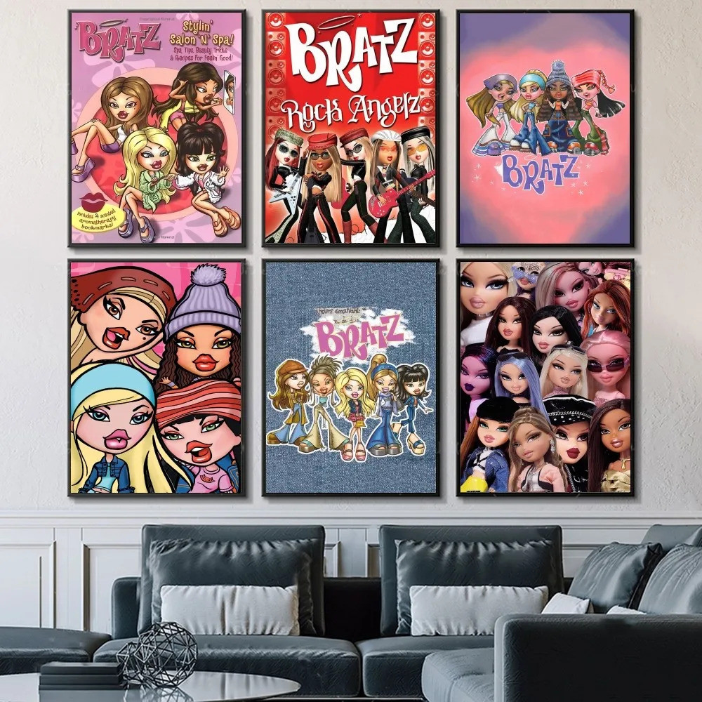 Bratz Doll Poster Vintage Posters Adhesivo De Papel Kraft Retro DIY ...