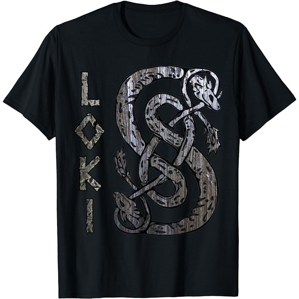 Nueva Limitada Símbolo De Loki La Serpiente Dioses Vikingos Tee Mito ...