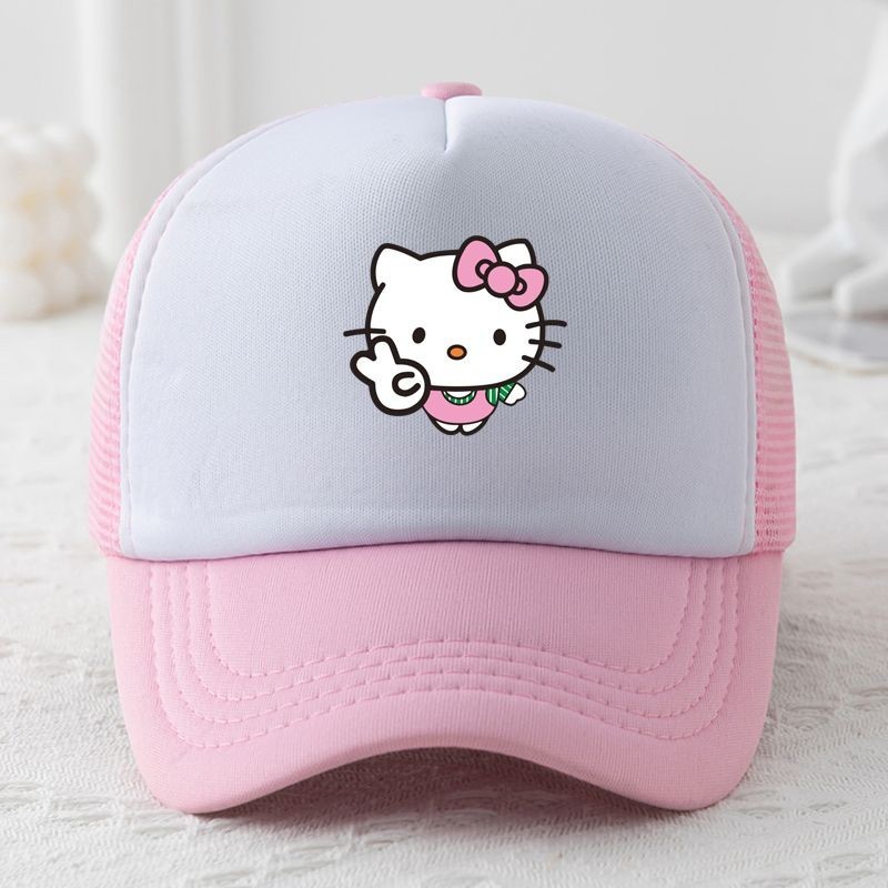 Hello Kitty Sombrero De Protección Solar Para Padres E Hijos Gorra De Sol Sanrio Gorra Hello ...