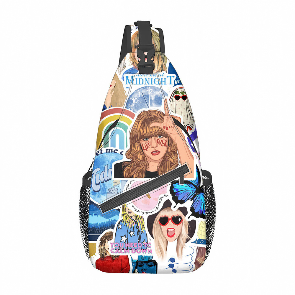 Taylor Swift Crossbody Sling Bolsa De Dibujos Animados Casual Pecho ...