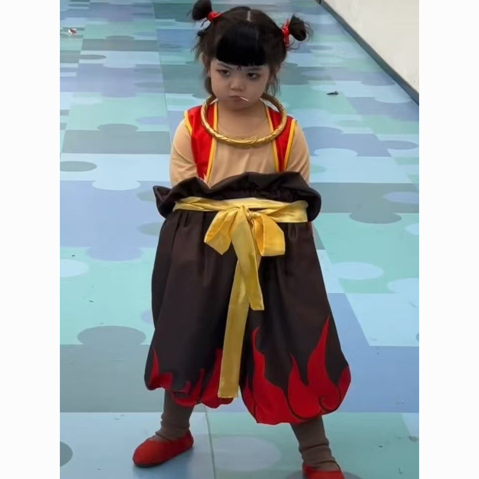Seis Una Ropa De Nezha Demonio Niños Cuento De Hadas Anime Halloween ...