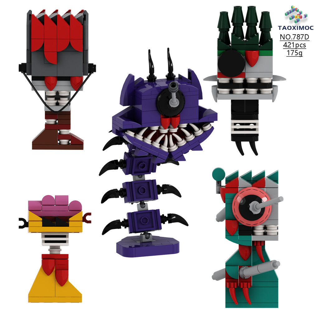 Bloque de construcción Sprunki Incredi parásito ennegrecido figuras de ...