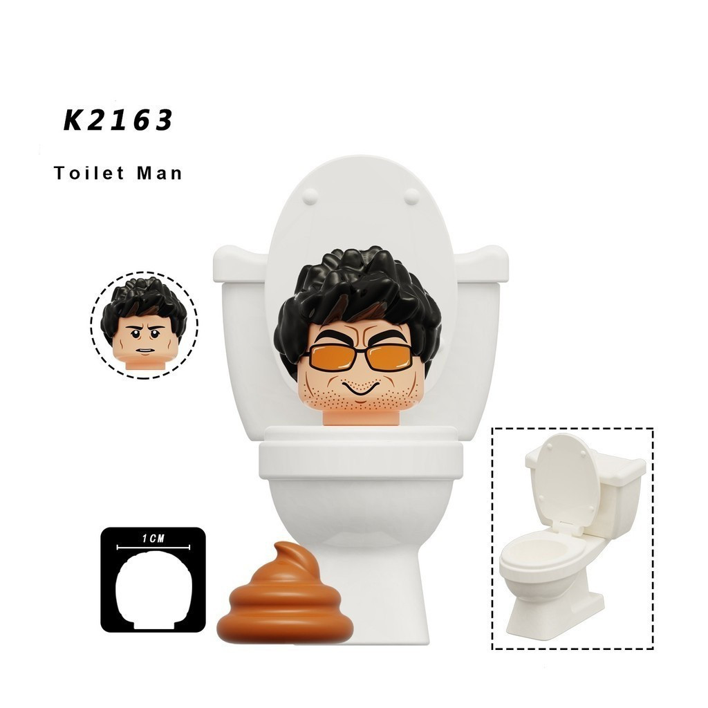 Skibidi Toilet Action Figures UFO Toilet Man Suspended Toilet Man ...