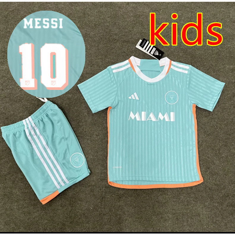 Inter Miami CF Lionel Messi Aqua 2024 Niños Archivo Réplica Jersey ...