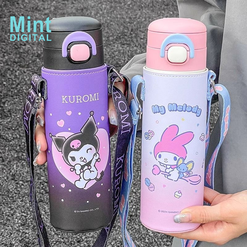 Thermos Kuromi Taza Termo 520ml 316 Acero Inoxidable My Melody De Paja Doble Para Beber Lindo ...