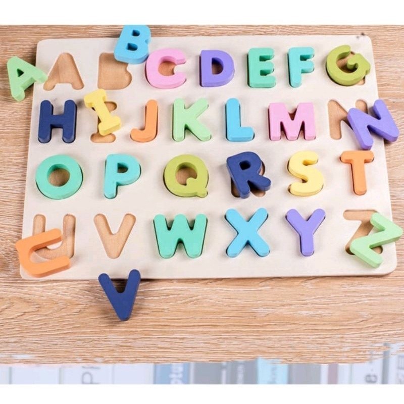Juguetes Educativos Montessori Para Niños Rompecabezas Alfabeto ABC ...