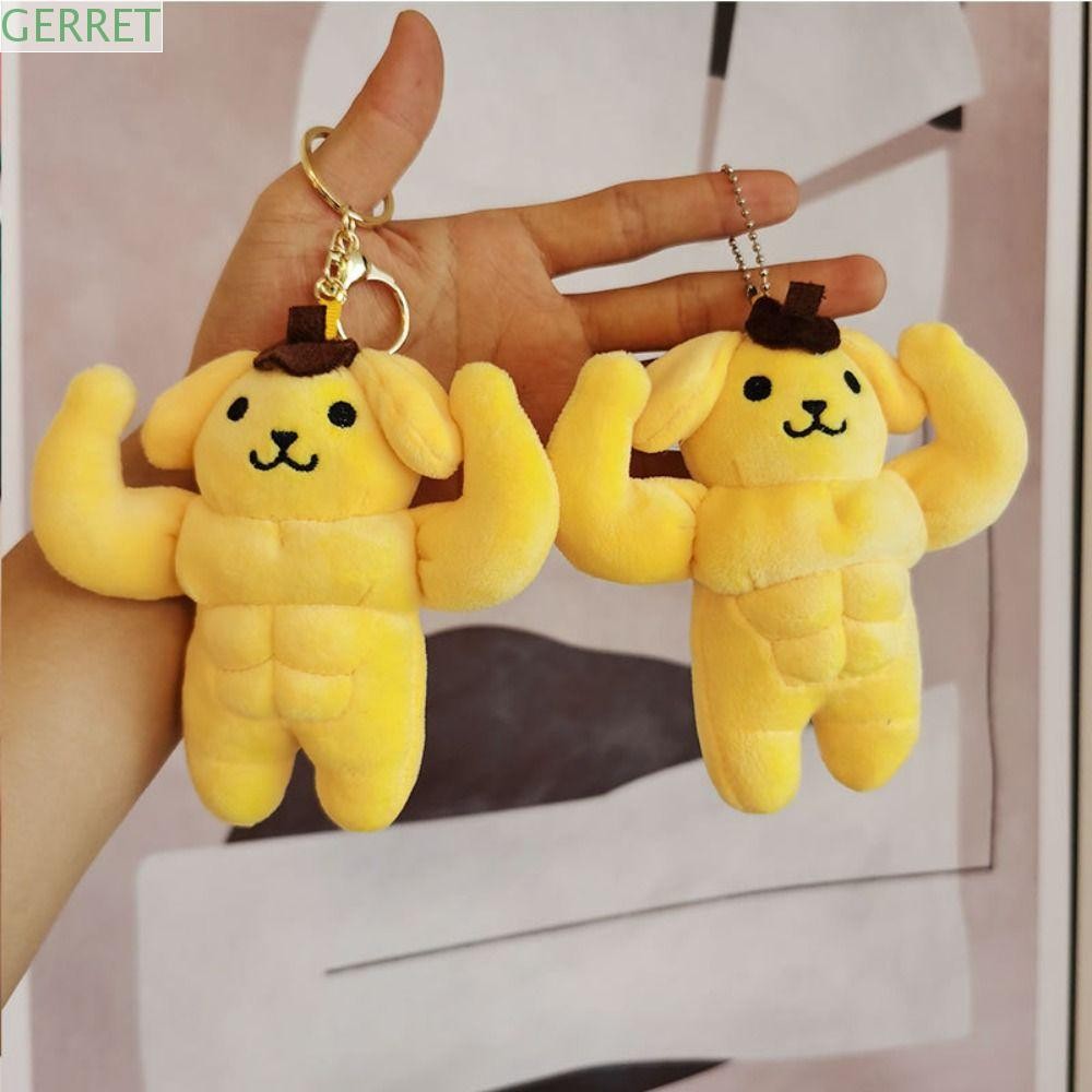GERRET Pudding Perro Llavero , Amarillo Muñeca De Peluche Pom Purin ...