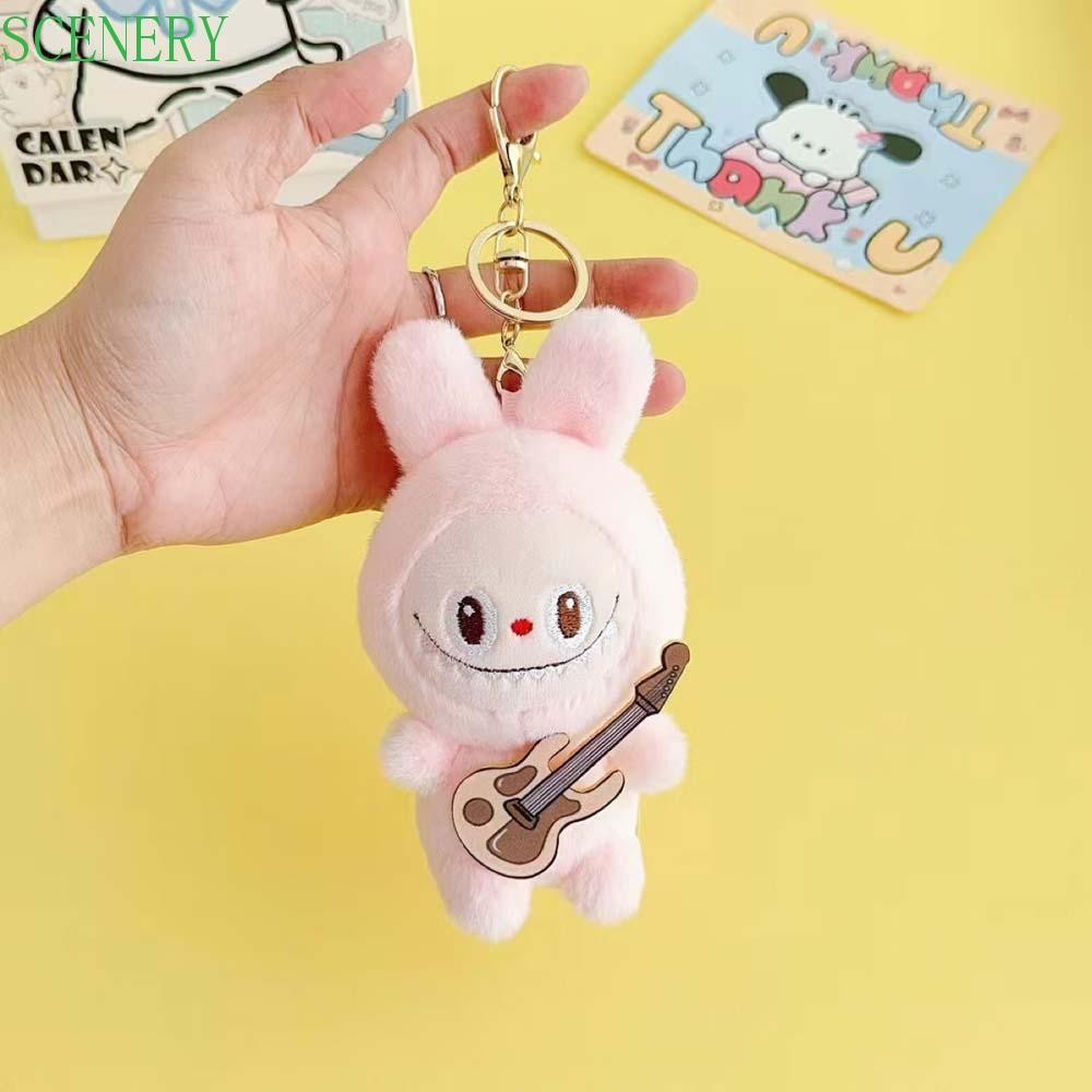 Escenario Labubu Muñecos De Peluche , Modelo De Anime Kawaii Colgante ...