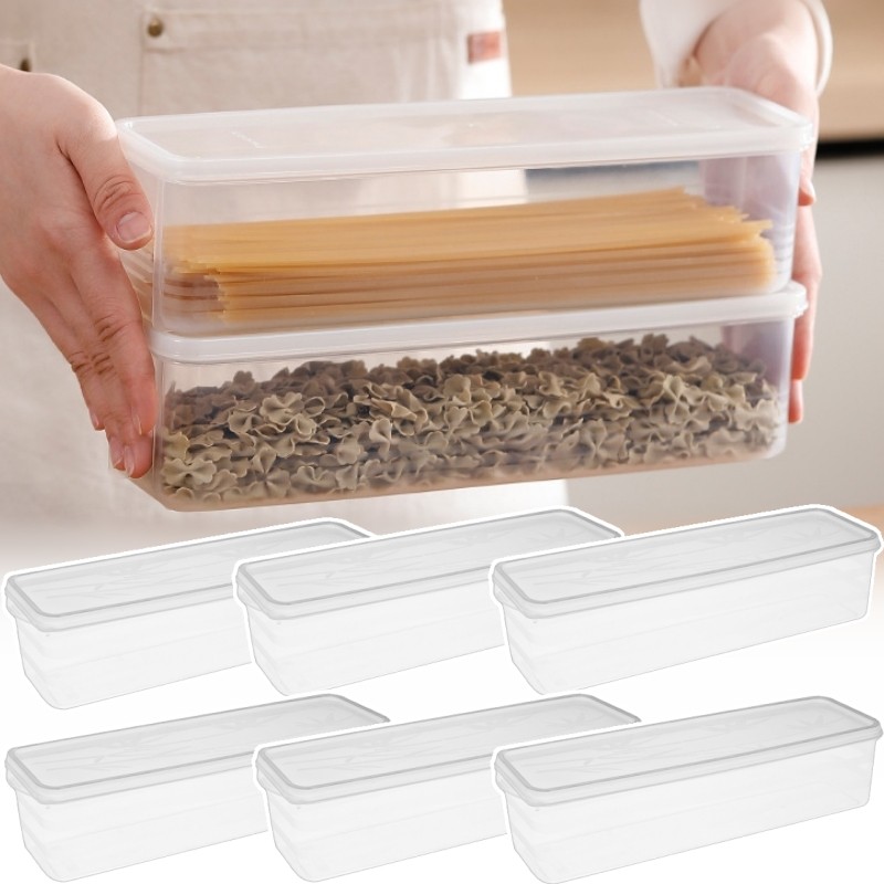 Caja Rectangular De Conservación-Con Tapa-De Almacenamiento De Espaguetis Frescos-Estuche ...