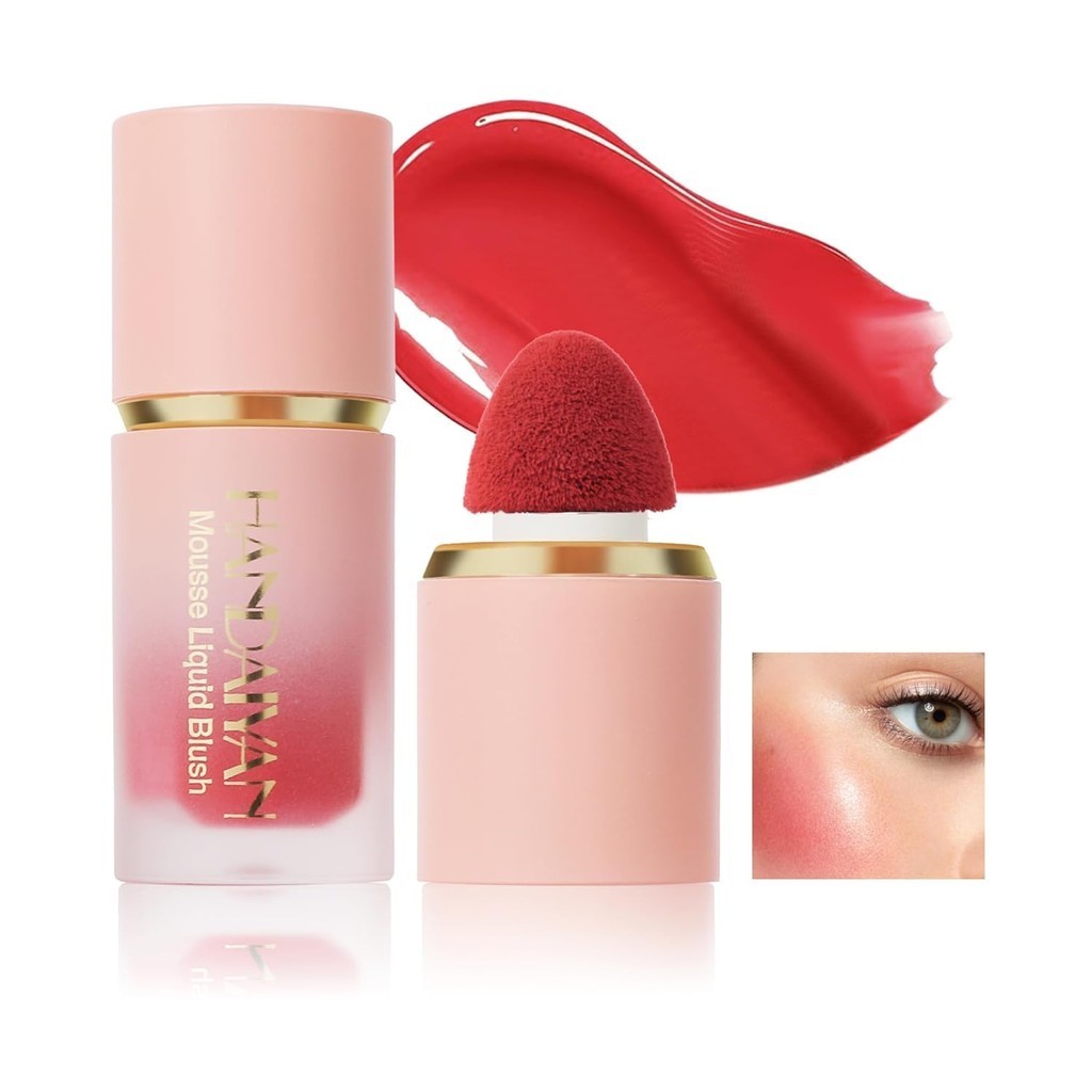 Mousse Liquid Blush , Soft Cream Makeup Matte Cheeks Finish Stick Para ...