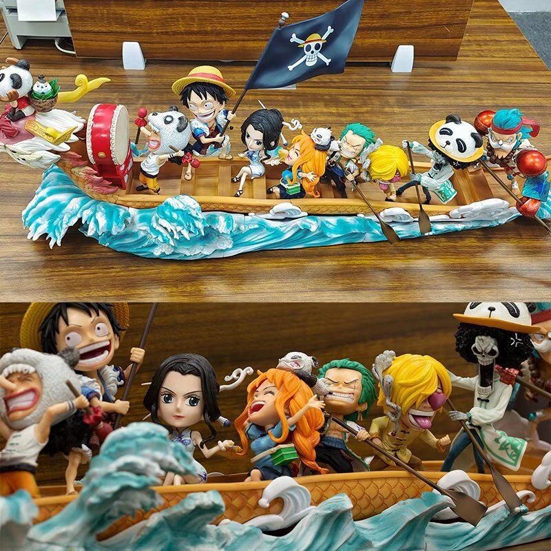 Pirata Gk Barco Dragón Sombrero De Paja Grupo Luffy Nami Zoro Sanji ...