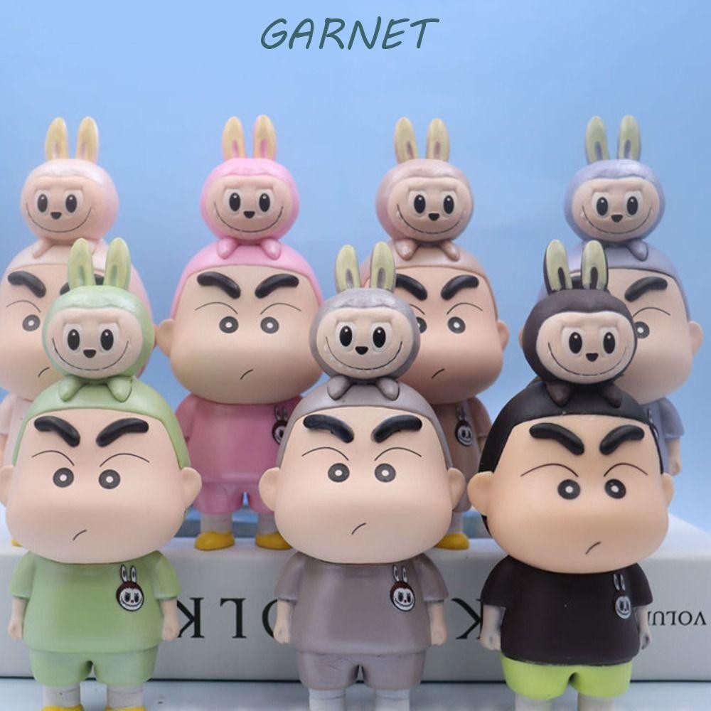 Granate Crayón Shin-Chan Labubu Modelo , Estatua Muñeca De PVC Figura ...