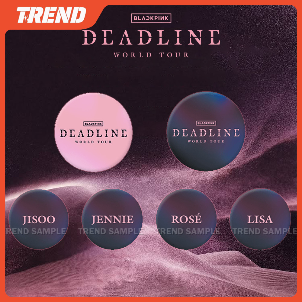 KPOP BLACKPINK Fecha Límite Gira Mundial Merch Pin Botón Set Insignia ...
