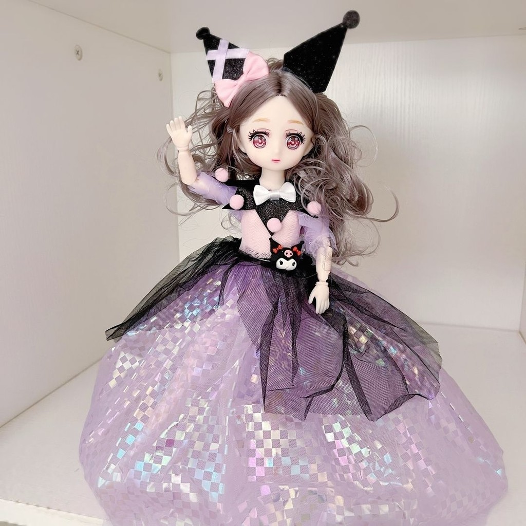 Sanrio Barbie 30cm Articulado Sonido Móvil Y Luz Muñeca Kuromi Melody ...