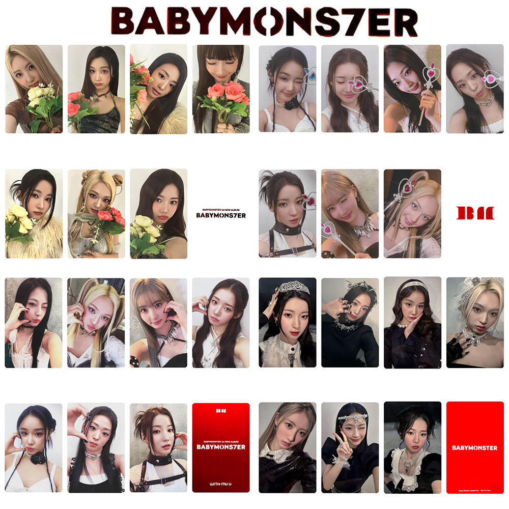 7pcs/set Kpop Idol BABYMONSTER 1er Mini Álbum Photocard | Shopee México