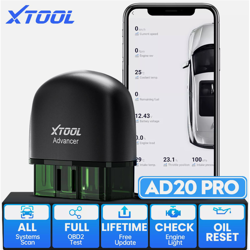 XTOOL Advancer AD20/AD20 PRO OBD2 Escáner De Coche Leer/Borrar Código De Error Todos Los Coches ...