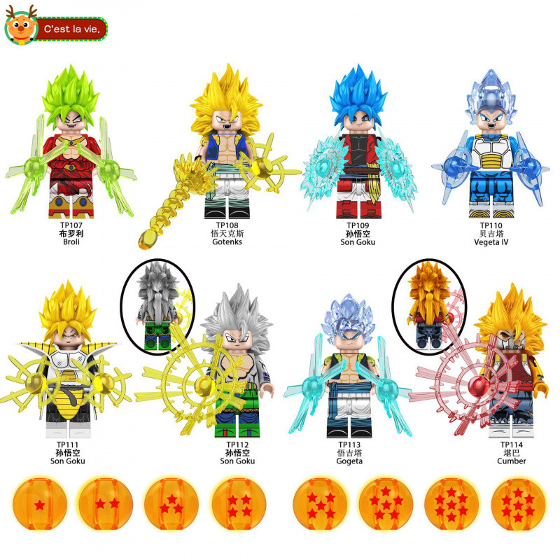Anime Building Block Dolls Dragon Ball Regalo De Cumpleaños mini ...