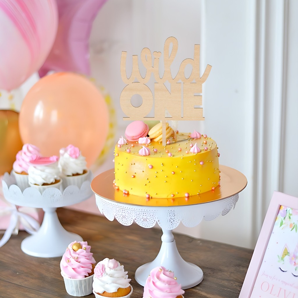 Wild One Cake Topper 1er Tema De La Selva Fiesta De Cumpleaños De ...