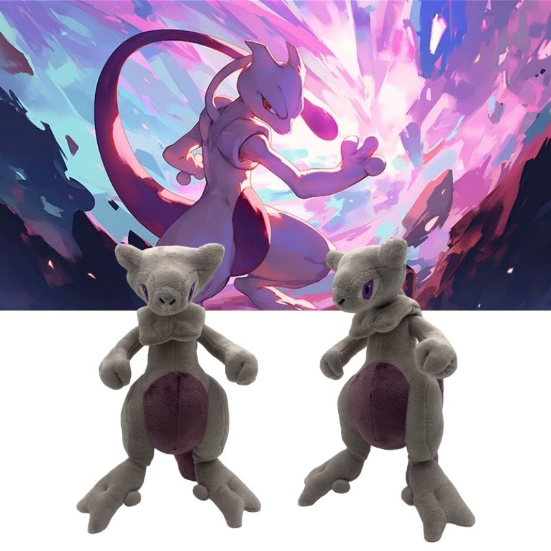 Juguete De Peluche Mewtwo De 23cm-Lindo Detective Evolution Suave ...