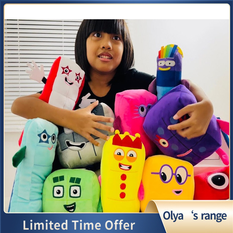 Numberblocks de dibujos animados lindo muñeca de peluche juguetes de ...