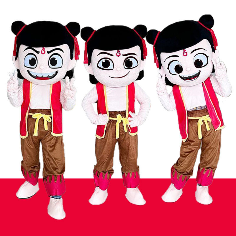 Nezha Disfraz De Muñeca De Dibujos Animados Niño Demonio Contra El ...