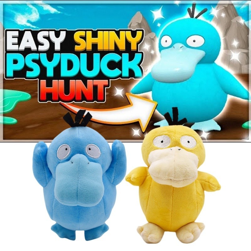 Pokémon Peluche Psyduck Brillante De 15cm-Animal De Pato Azul/Amarillo ...