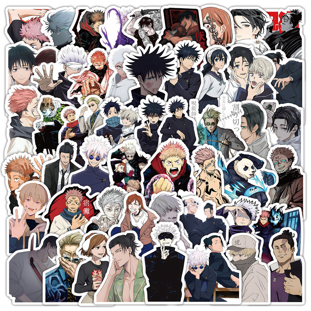 50-103pcs Anime Manhwa Manga Jujutsu Kaisen Cartoon Stickers Grand ...