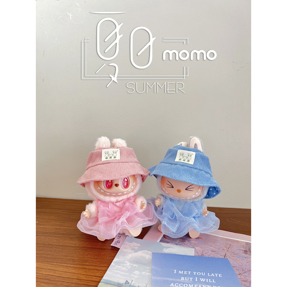 F 1a Generación 2a Generación Labubu Sentado Fiesta Muñeca Gasa Traje ...