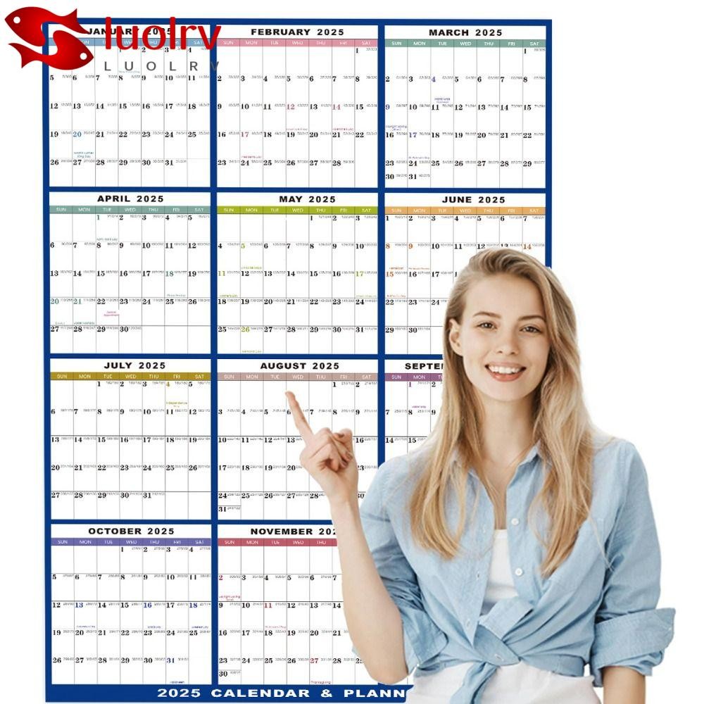 LUOLRV Planificación Calendario De Pared , Plan De Papel Colgante ...