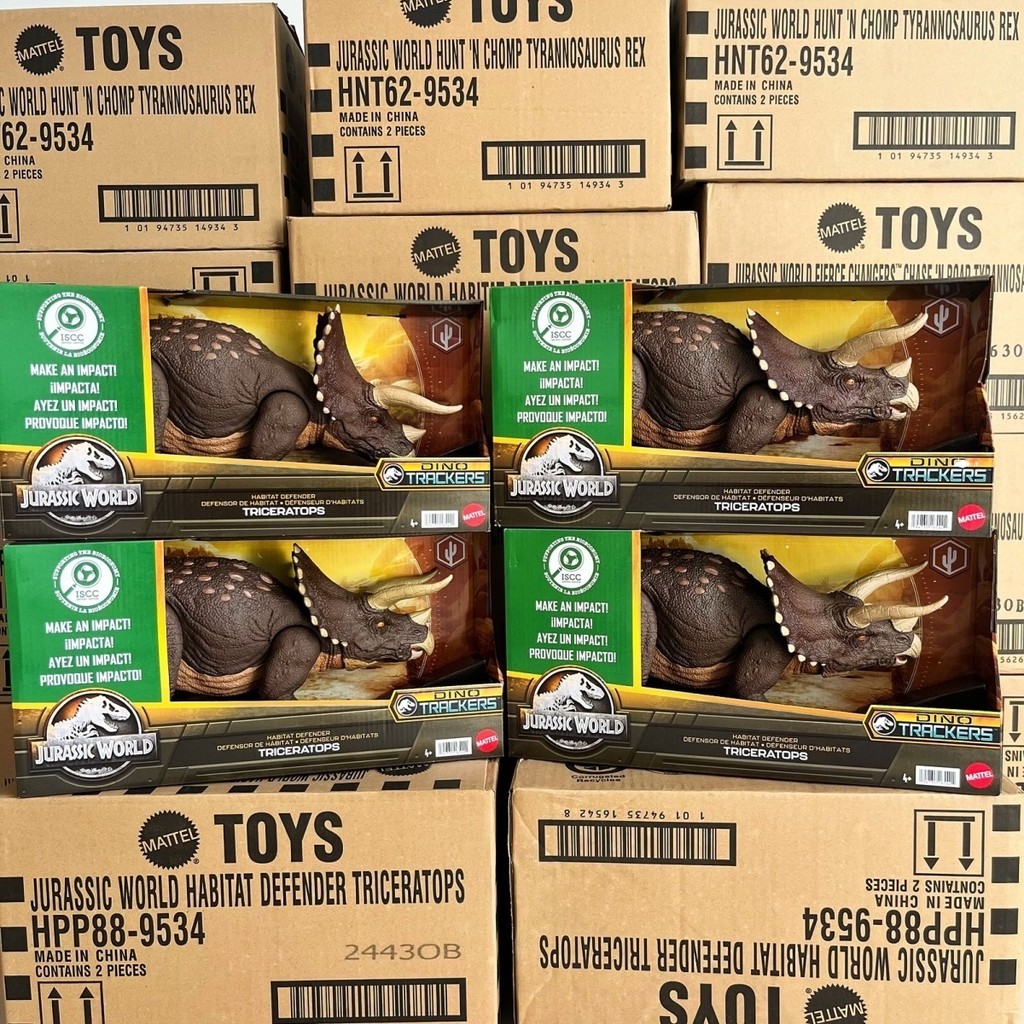 Mattel Jurassic World Movie Modelo Mediano Grande Triceratops Juguete ...