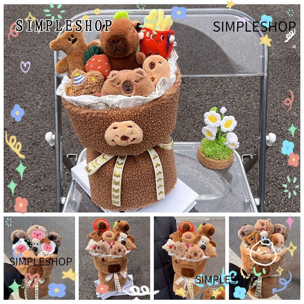 SIMPLESHOP Capybara Ramo De Muñecas De Peluche , Loopy Kawaii , 2024 Lindo Terciopelo De Dibujos ...