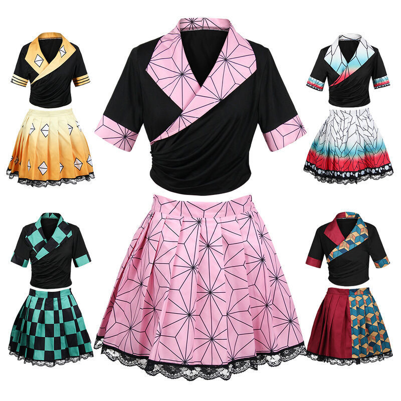 Demon Slayer : Kimetsu no Yaiba Cosplay Set-Tanjiro Kamado , Nezuko ...