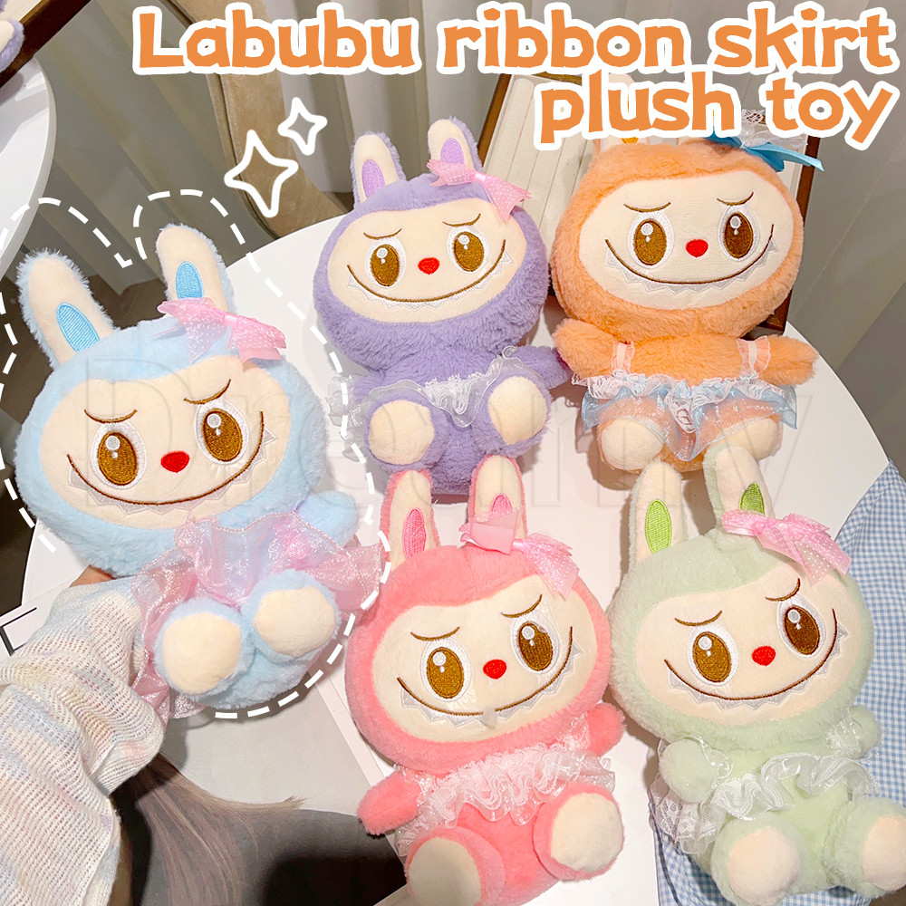 Muñeco De Peluche Labubu De Gran Tamaño-Juguetes Con Lazo De Dibujos ...