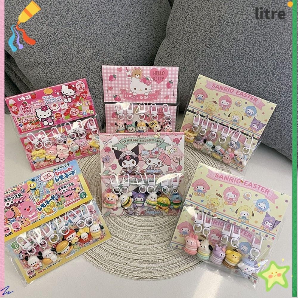 Litro 6Pcs/set Sanrio Llavero , Crayón De Dibujos Animados Shin-chan ...