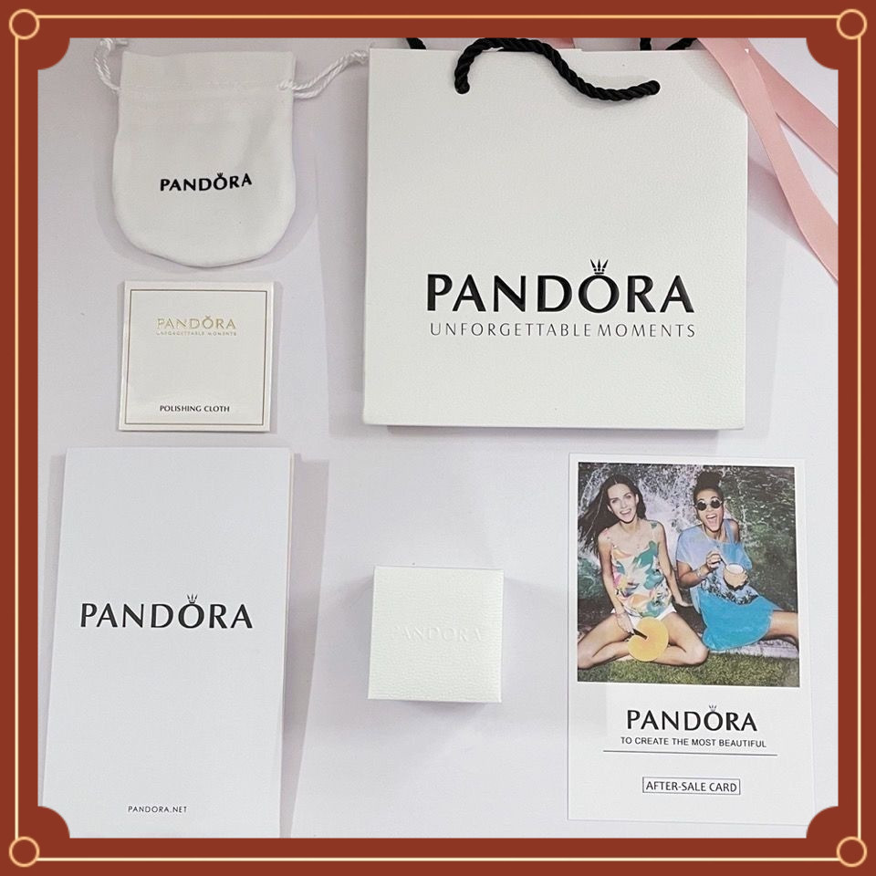 Pandora Store caja de regalo original pulsera escote anillo pendientes accesorios caja de embalaje caja de joyeria bolsa de regalo a prueba de polvo