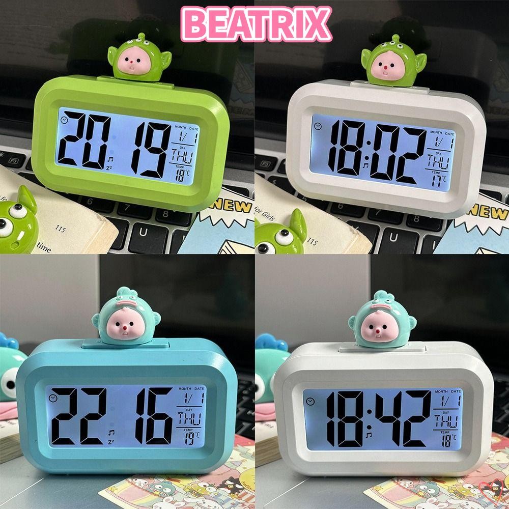 BEATRIX‌ Relojes De Alarma Alien , Dibujos Animados Con Luz Nocturna ...