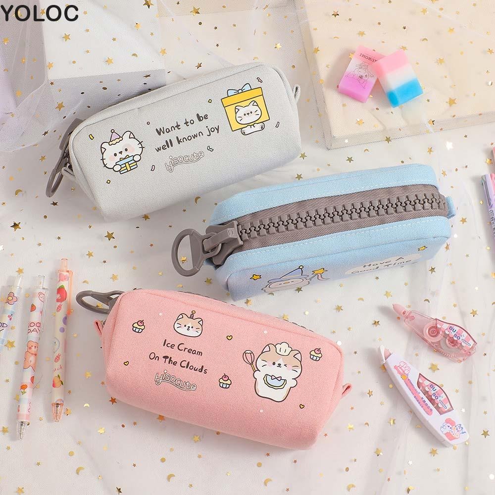 YOLOC Estuche De Lona De Dibujos Animados , Herramientas De Escritura ...