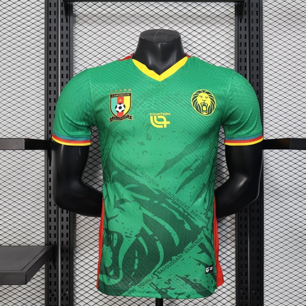 Jugador Versión 2526 Camerún Casa Verde Camiseta De Fútbol De Manga ...