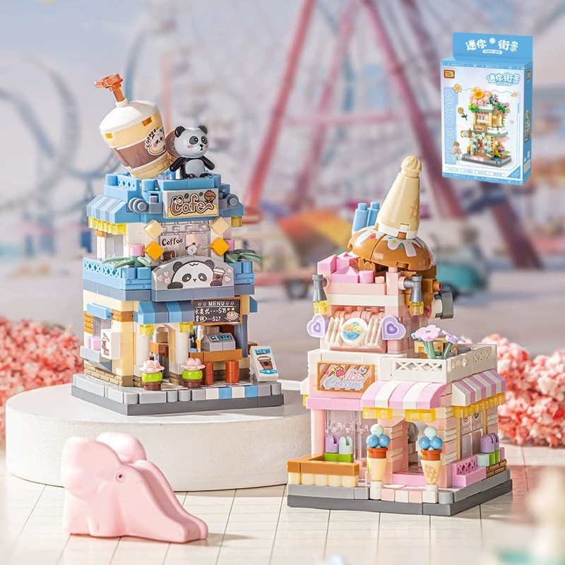 Mini Street View Series Nano Block Tienda Moderna Juguetes De La Ciudad ...