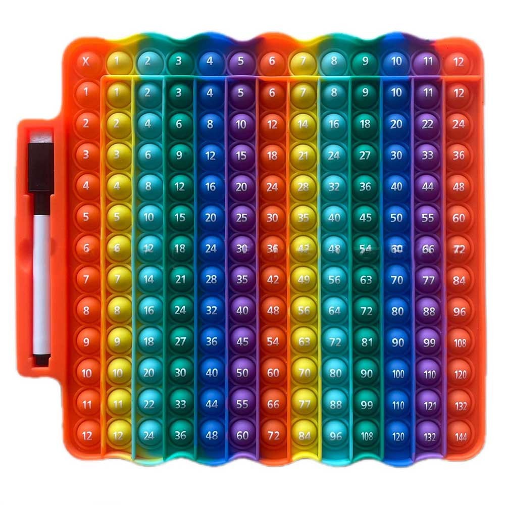 Pop Fidget Multiplication Chart Math Game Flash Cards Table Math Games ...