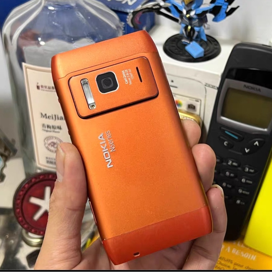 Nokia N8 Plata Naranja Symbian3 OS Clásico Teléfono Pantalla Táctil ...